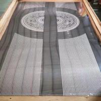 China Grade 201 304 316 Mirror Etched Stainless Steel Sheet Customized Pattern For Elevator Door for sale