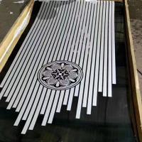 China Grade 201 304 316 Mirror Etched Stainless Steel Sheet Customized Pattern For Elevator Door for sale