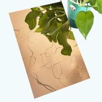 China Rose Gold Water Ripple Stainless Steel Sheet for sale