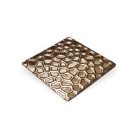 China Rose Gold Color Honeycomb Patterned Plate for sale