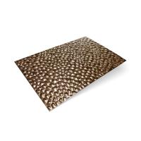 China Grade 304 2B/BA finish 0.8mm Thickness Ripple Honeycomb stainless steel texture seamless metal plate for sale