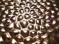 China Grade 304 2B/BA finish 0.8mm Thickness Ripple Honeycomb stainless steel texture seamless metal plate for sale