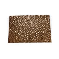 China Grade 304 2B/BA finish 0.8mm Thickness Ripple Honeycomb stainless steel texture seamless metal plate for sale