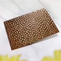 China Grade 304 2B/BA finish 0.8mm Thickness Ripple Honeycomb stainless steel texture seamless metal plate for sale