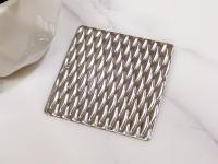 China 201 304 316 5wl textured stainless steel with Patterned Metal sheet for Interior and Exterior Decoratio for sale