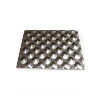 China 304 0.8mm thick raindrop textured pattern embossed metal sheet 6WL rigidized stainless steel sheets for sale