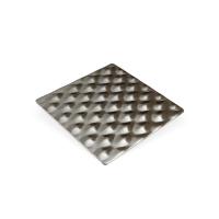 China 304 0.8mm thick raindrop textured pattern embossed metal sheet 6WL rigidized stainless steel sheets for sale