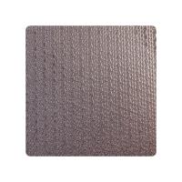 China 304 316 Retro Brown color Embossed metal plate for decorative Textured Stainless Steel Sheet Project for sale