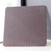 China 304 316 Retro Brown color Embossed metal plate for decorative Textured Stainless Steel Sheet Project for sale