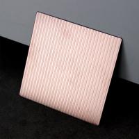 China 304 stainless steel decorative sheet with concave-convex lines metal sheet texture for wall decoration for sale