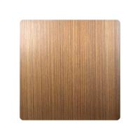 China 304 316 316L PVD Color Hairline Stainless Steel Sheet brushed stainless steel finish for sale