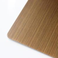 China 304 316 316L PVD Color Hairline Stainless Steel Sheet brushed stainless steel finish for sale