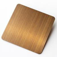 China 304 316 316L PVD Color Hairline Stainless Steel Sheet brushed stainless steel finish for sale