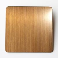China SUS 304 pvd coating colors Decorative SS Sheet for door handles brushed stainless steel finish for sale