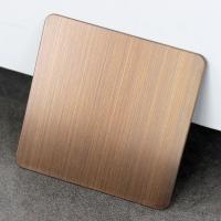 China 304 316 316L PVD Color Hairline Stainless Steel Sheet brushed stainless steel finish for sale