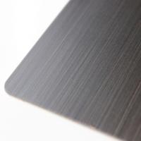 China 201 304 0.8MM Thick 4x8 Black Color brushed stainless steel sheet metal for sale