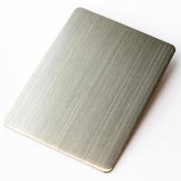 China Antique Bronze Surface Brushed Stainless Steel Sheet 304 Pvd Copper Color Stainless Steel Wire Brush for sale
