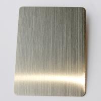 China SUS 304 pvd coating colors Decorative SS Sheet for door handles brushed stainless steel finish for sale
