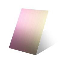 China Art Customize 201 304 316 Hairline Finish PVD Gradient Color Brushed Stainless Steel Sheet for sale