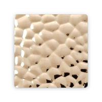China 304 316  Mirror Finish PVD Champagne Color 4x8ft Stainless Steel Hammered Metal Sheet for sale