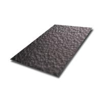 China Hammered Metal Sheet 304 316 Black Stainless Steel Sheet Cladding Ripple Shape for Wall Panel for sale