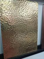 China Grade SS 304 Metal Sheet with Hand Hammered Honeycomb Texture - Hammered Stainless Steel Dining Table for sale