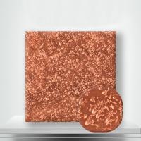 China Handcrafted 304 316 Hammered Stainless Steel Sheet with Straw Pattern and Red Antique Copper Finish for sale