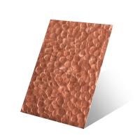 China 304 316 Stainless Steel Hand Hammered Lentil Pattern Texture Metal Sheet for sale