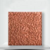 China 304 316 Stainless Steel Hand Hammered Lentil Pattern Texture Metal Sheet for sale