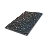 China Black steel plate With Bumpy honeycomb pattern SS 304 hammered stainless steel metal sheet for sale