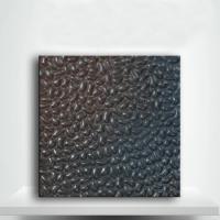 China Black steel plate With Bumpy honeycomb pattern SS 304 hammered stainless steel metal sheet for sale