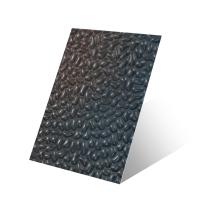 China Black steel plate With Bumpy honeycomb pattern SS 304 hammered stainless steel metal sheet for sale