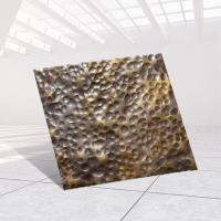 China SS Steel Sheet 304 316 Antique Copper Plate Surface Hammered Textured Decorative Stainless Steel Sheets for sale