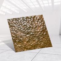 China SS Steel Sheet 304 316 Antique Copper Plate Surface Hammered Textured Decorative Stainless Steel Sheets for sale