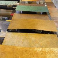 China 201 304 Hammered Design Stainless Steel Embossed Sheet PVD Gold color Decorative Plates for sale