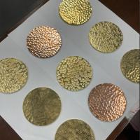 China 201 304 Hammered Design Stainless Steel Embossed Sheet PVD Gold color Decorative Plates for sale