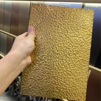 China Inox Material 304 316 Stainless Steel Sheet Metal Handmade Hammered Decorative Stainless Steel Sheets for sale