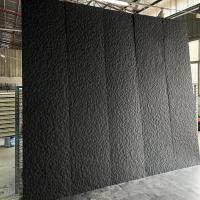 China Hammered Metal Sheet 304 316 Black Stainless Steel Sheet Cladding Ripple Shape for Wall Panel for sale