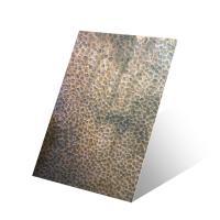 China laser cut decorative textured sheet metal hammered stainless steel cylinder/Pillar for sale