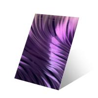 China 4X8 polished stainless steel sheet 304 mirror laser with color pattern 3d corrugated metal sheet texture for sale