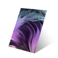 China Inox Stainless Steel 304 PVD Colored Stainless Steel Texture Polished SS Sheet For Wall Panel Decoration for sale
