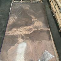 China building material 304 Polished Line Pattern gold stainless steel texture decorative metal wall panels for sale