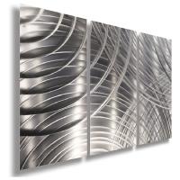 China polish stainless steel brushed finish etching pattern laser process for dining room/wall decor for living room for sale