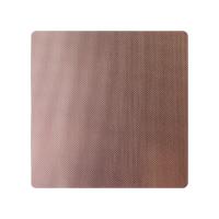 China SUS 304 grade 1219mmx2438mm Small diamond embossed stainless steel textured metal sheet for Restaurant Decoration for sale