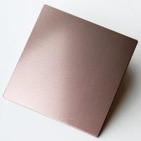 China SUS 304 grade 1219mmx2438mm Small diamond embossed stainless steel textured metal sheet for Restaurant Decoration for sale