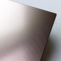 China SUS 304 grade 1219mmx2438mm Small diamond embossed stainless steel textured metal sheet for Restaurant Decoration for sale