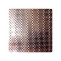 China sus 304 stainless steel embossed checkered pattern textured sheet metal panels for sale