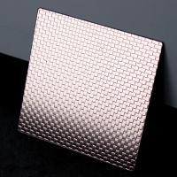 China sus 304 stainless steel embossed checkered pattern textured sheet metal panels for sale