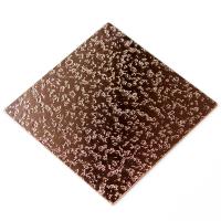 China Custom Design building material 304 Embossed Series Stone Pattern Texture Stainless Steel  Decorative Sheet for sale