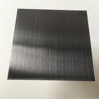 China inox 316 0.5mm 1mm 2mm 3mm Hairline Finish Anti-fingerprint Black Stainless Steel Sheet for sale